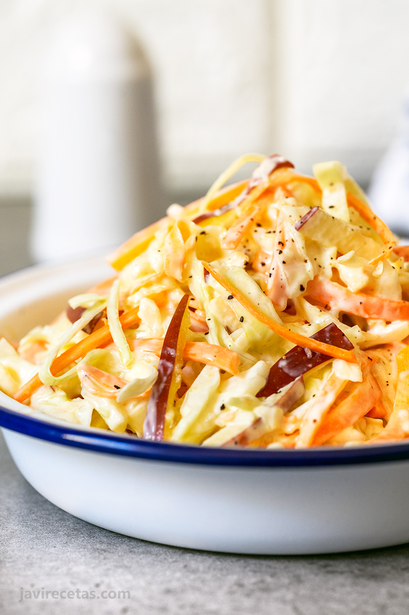 Ensalada de Col Americana - Coleslaw - Javi Recetas